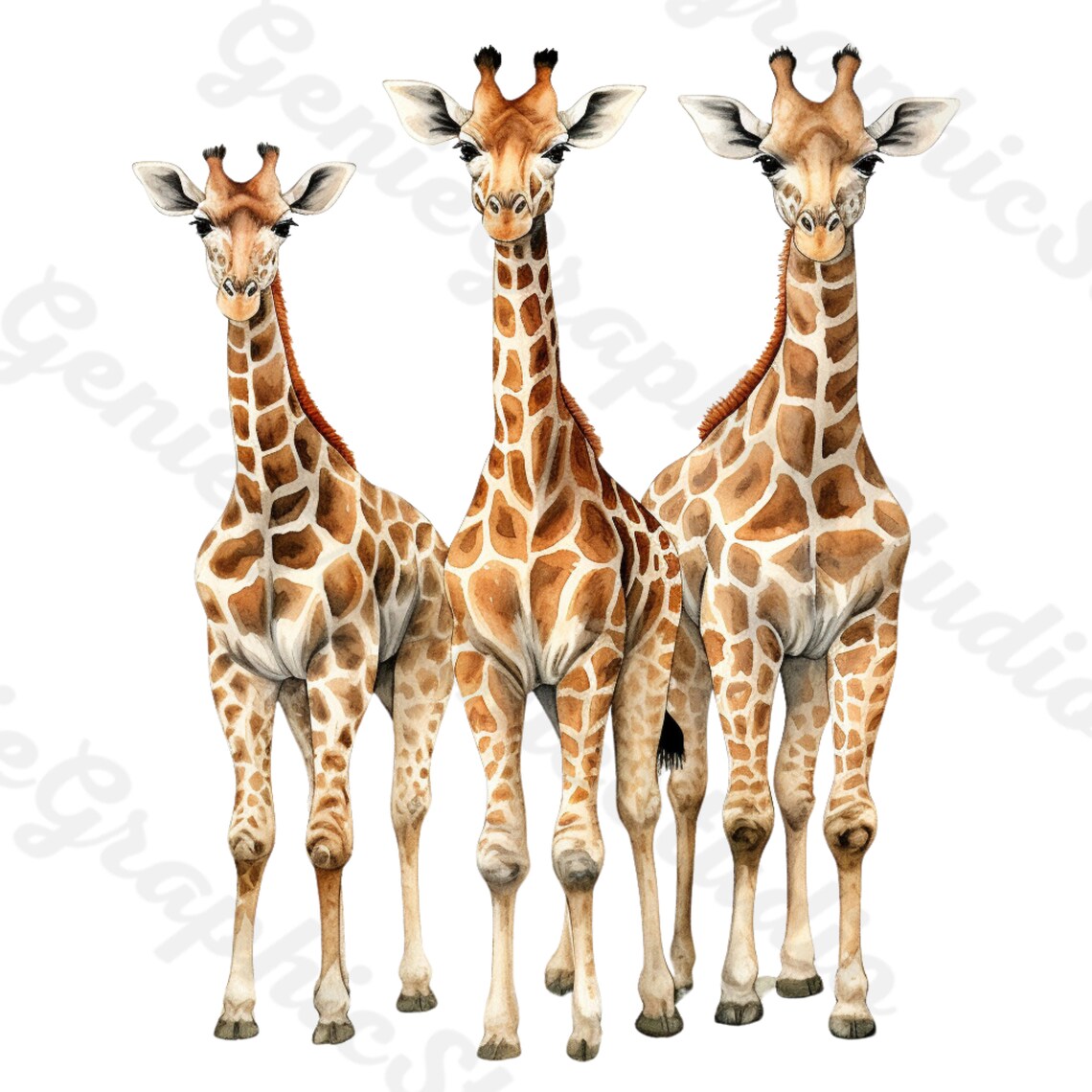Giraffe PNG, Giraffe Clipart, Safari Animals Png, Nursery Wall Art ...