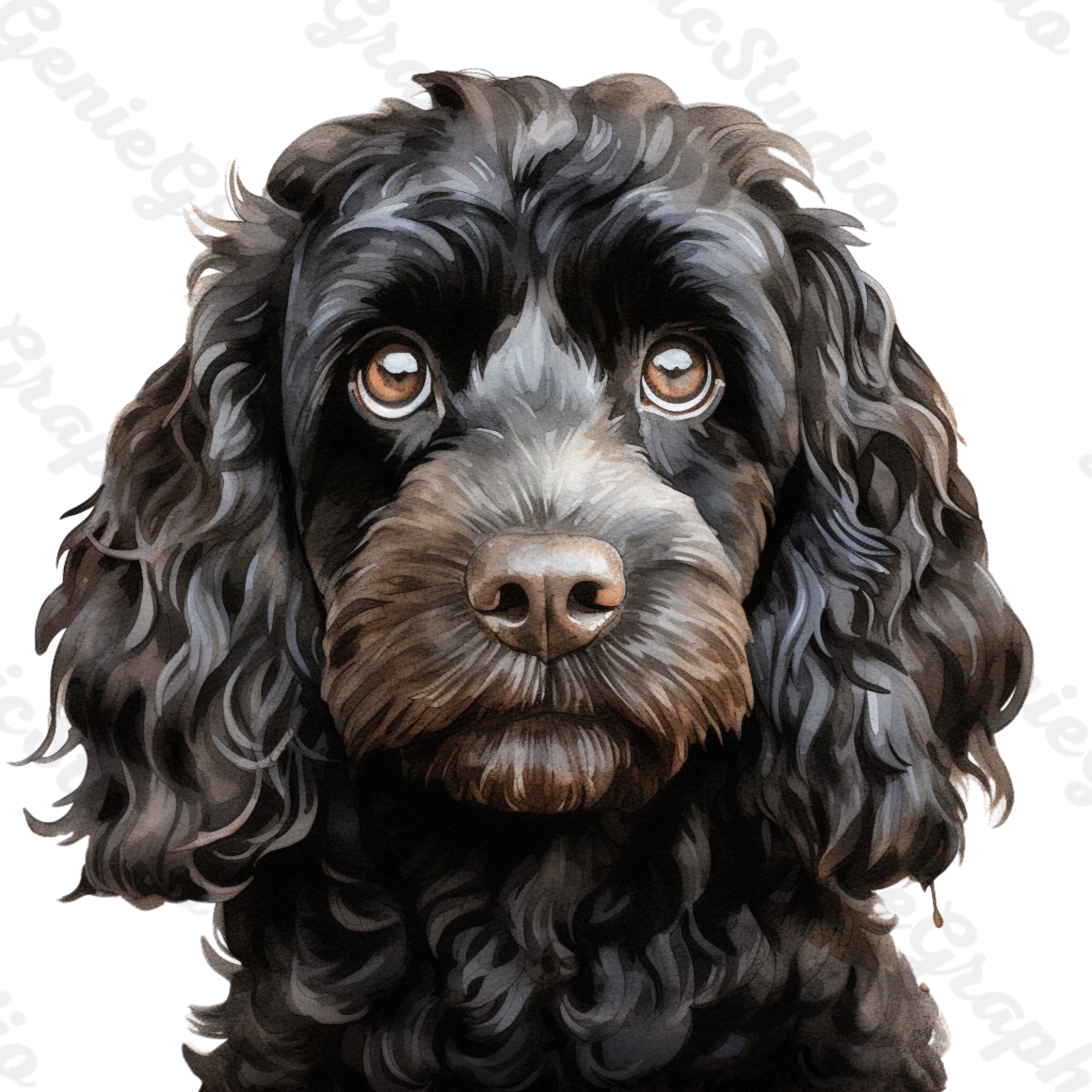 Cockapoo PNG Bundle, Dog PNG, Dog Clipart, Printable Dog Art for Pet ...