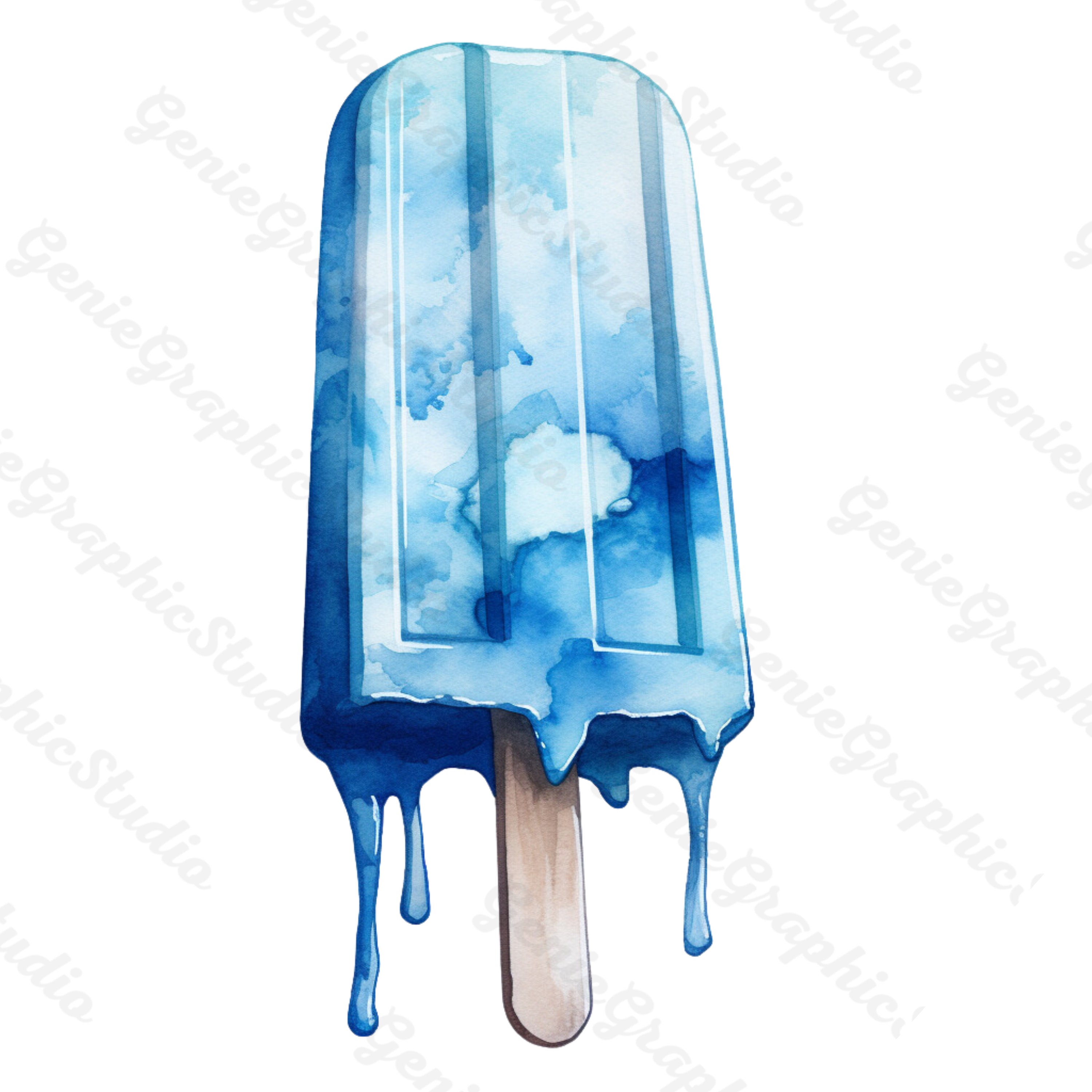 Popsicle Clipart, Food Clipart, Summer Clipart, Watercolour Food ...