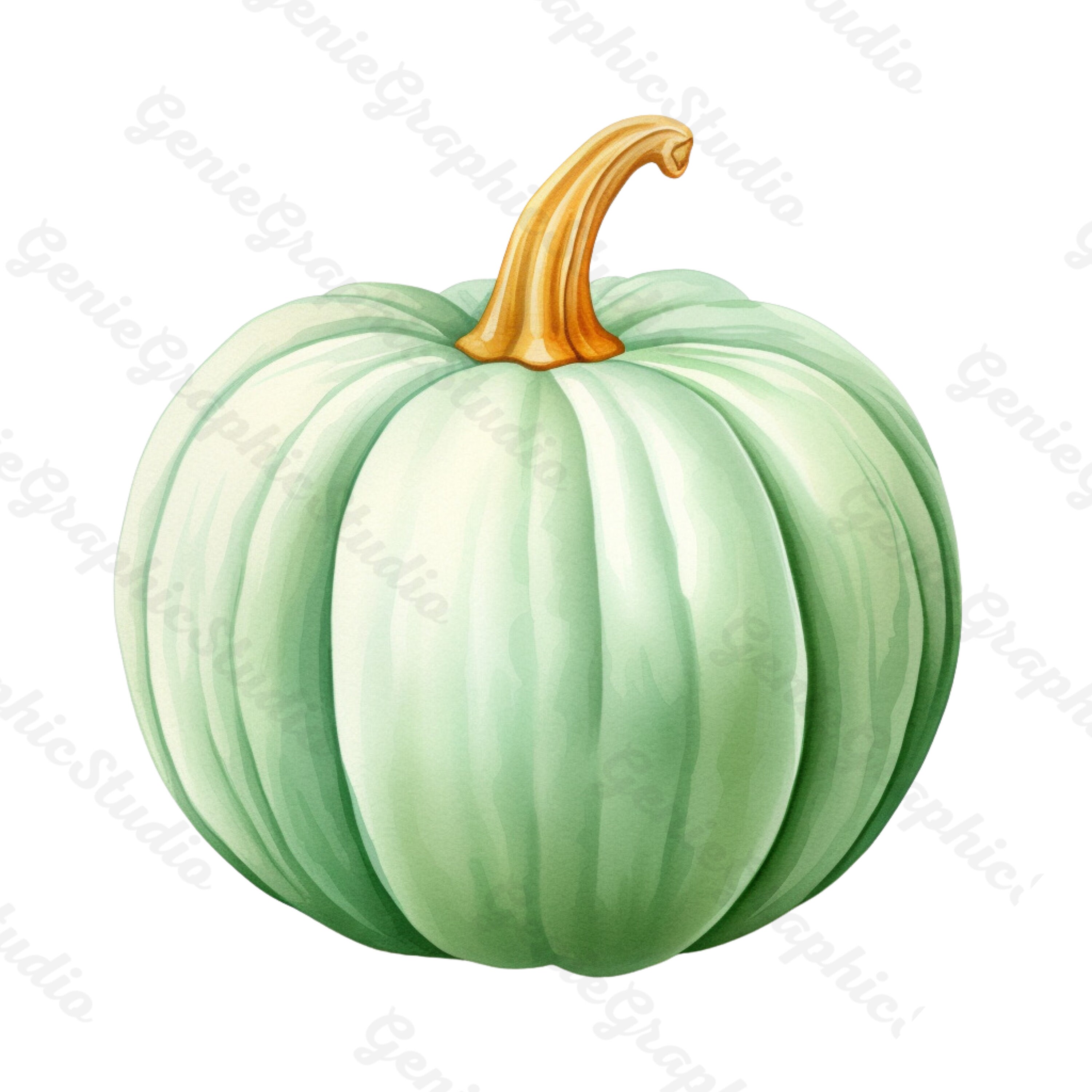 Pumpkin Clipart, Pastel Halloween Clipart, Autumn Watercolor Clipart ...
