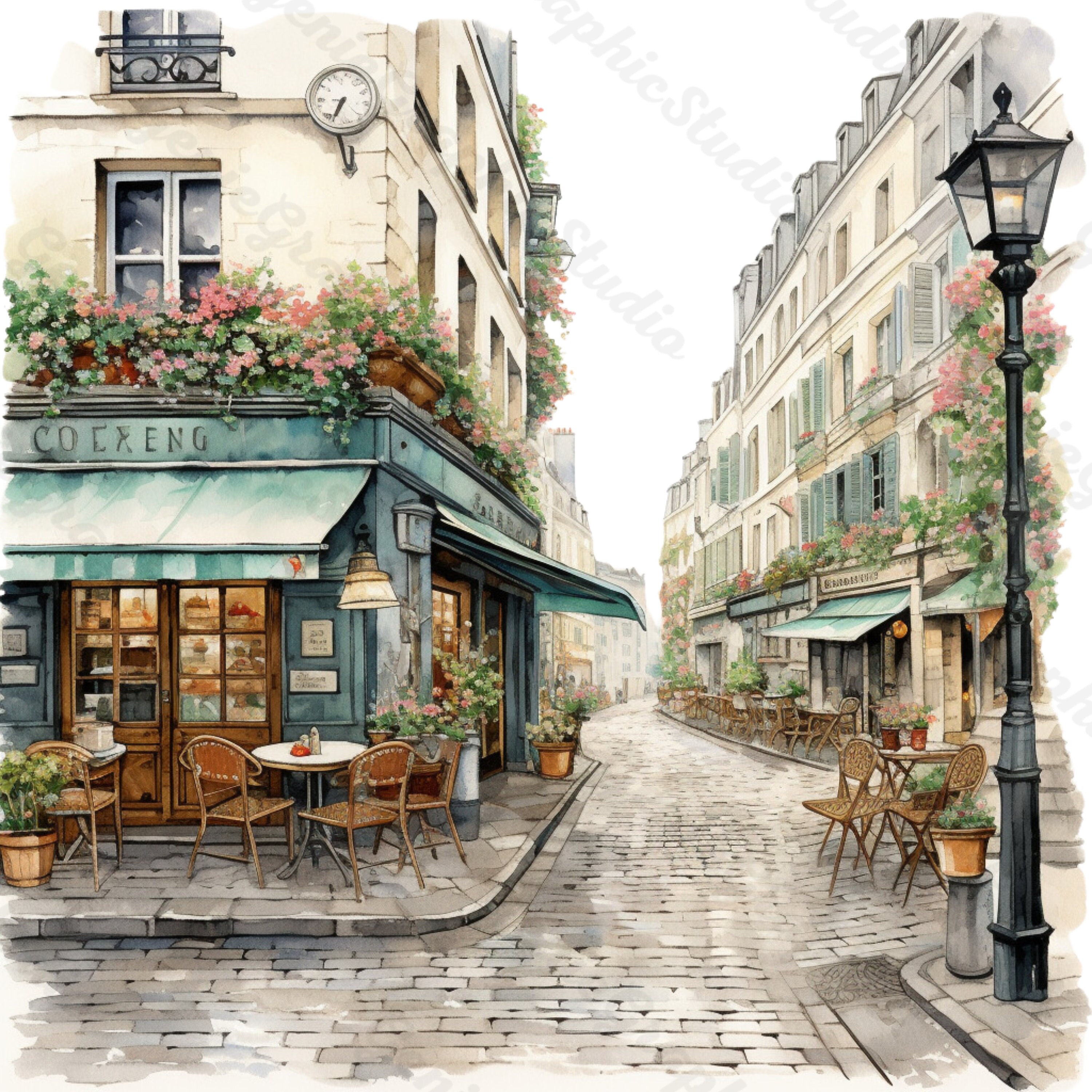 Watercolor Paris Clipart, Eiffel Tower Clipart, Paris Png, Parisian ...