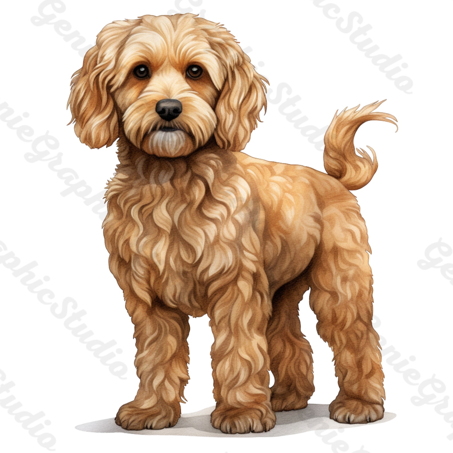 Cockapoo PNG Bundle, Dog PNG, Dog Clipart, Printable Dog Art for Pet ...