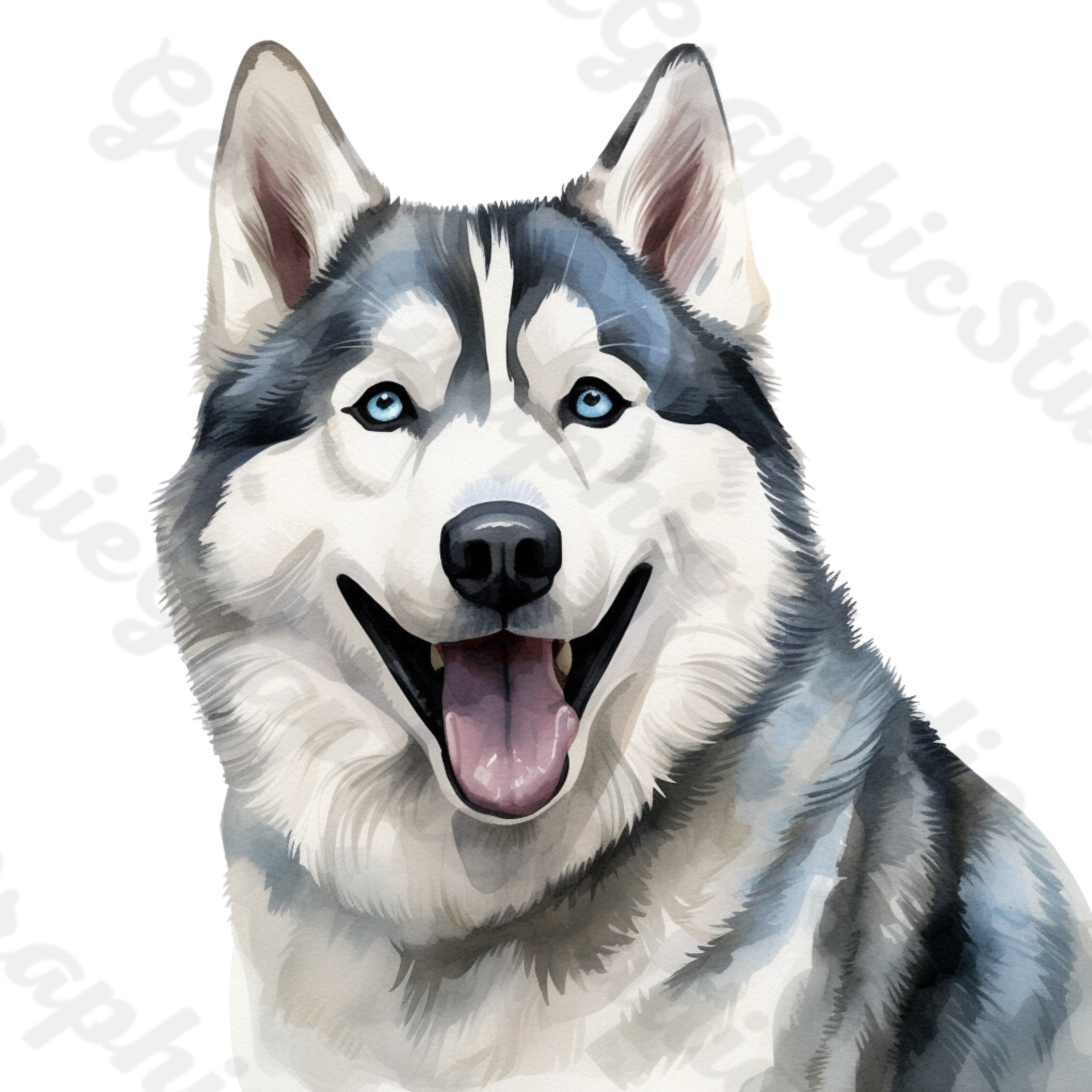 Husky PNG Bundle, Dog PNG, Dog Clipart, Printable Dog Art for Pet Lover ...
