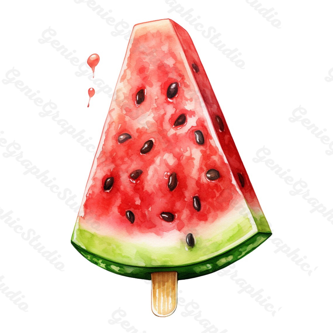 Popsicle Clipart, Food Clipart, Summer Clipart, Watercolour Food ...
