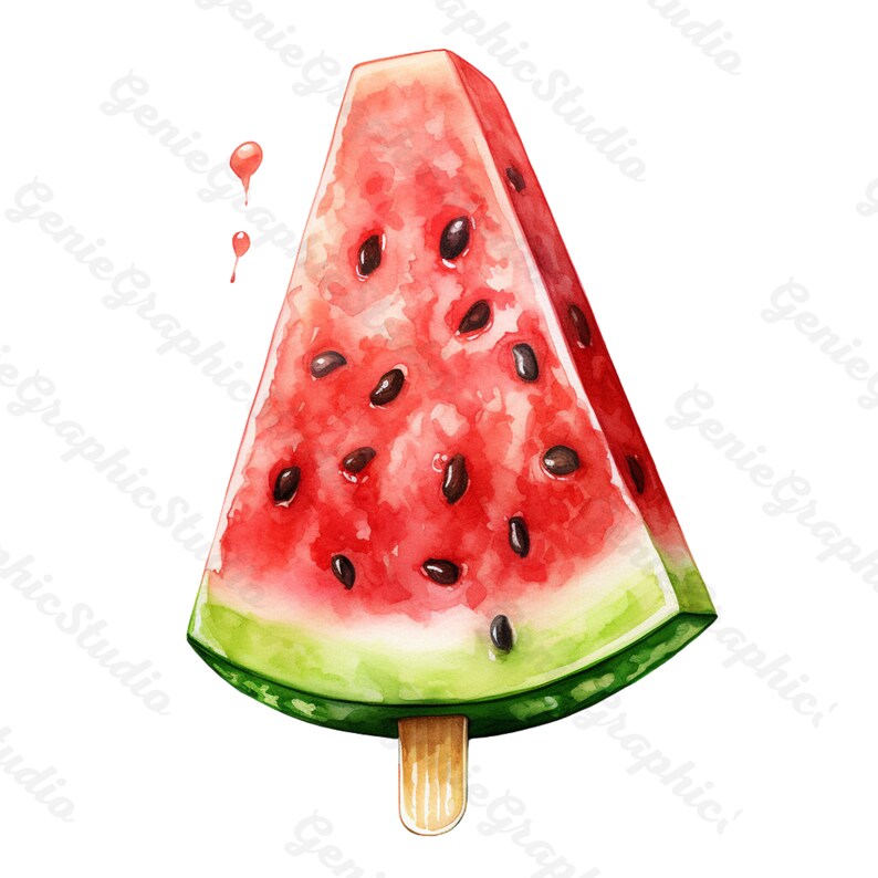 Watercolor Popsicle Clipart: Summer Food PNG (digital Download) - Etsy