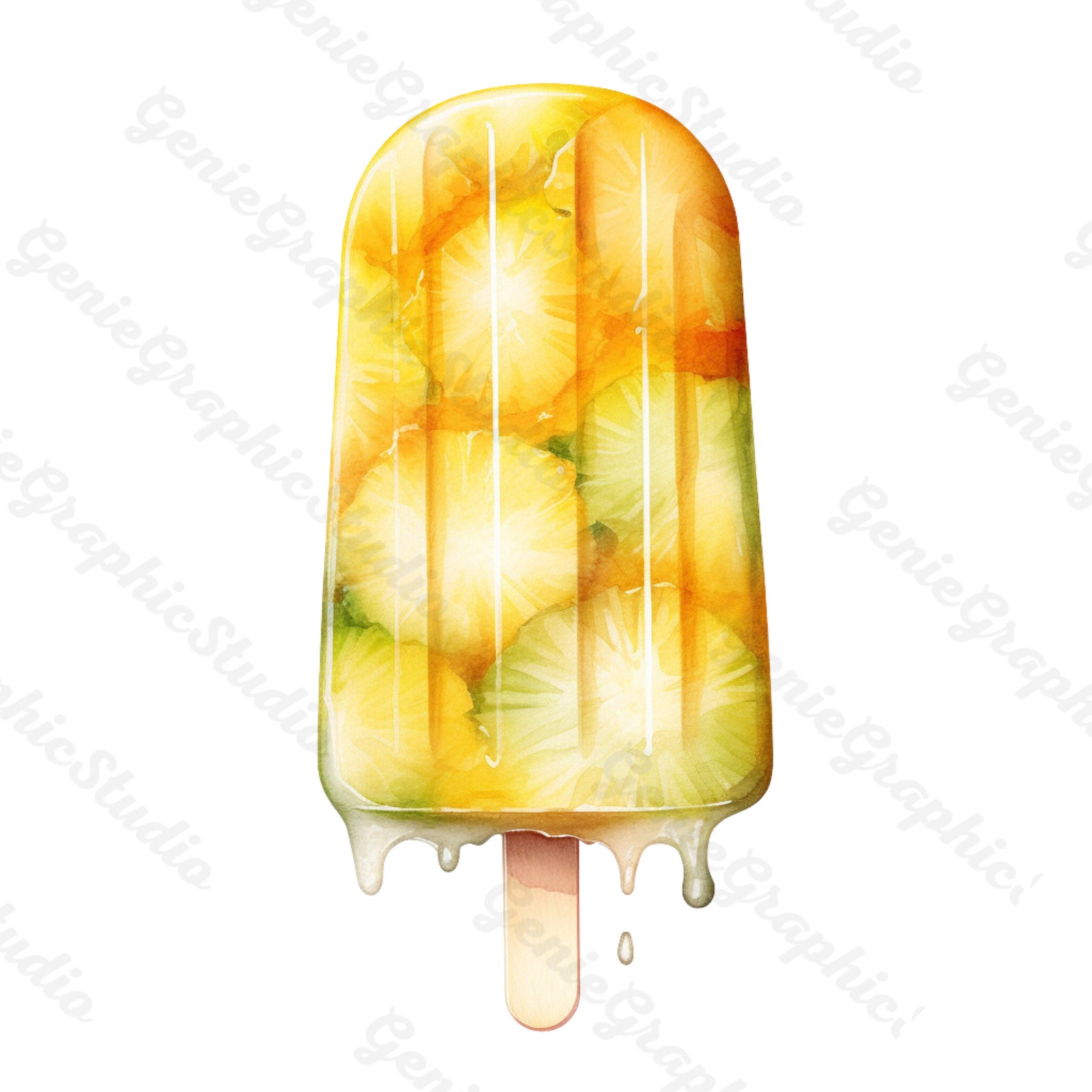 Popsicle Clipart, Food Clipart, Summer Clipart, Watercolour Food ...