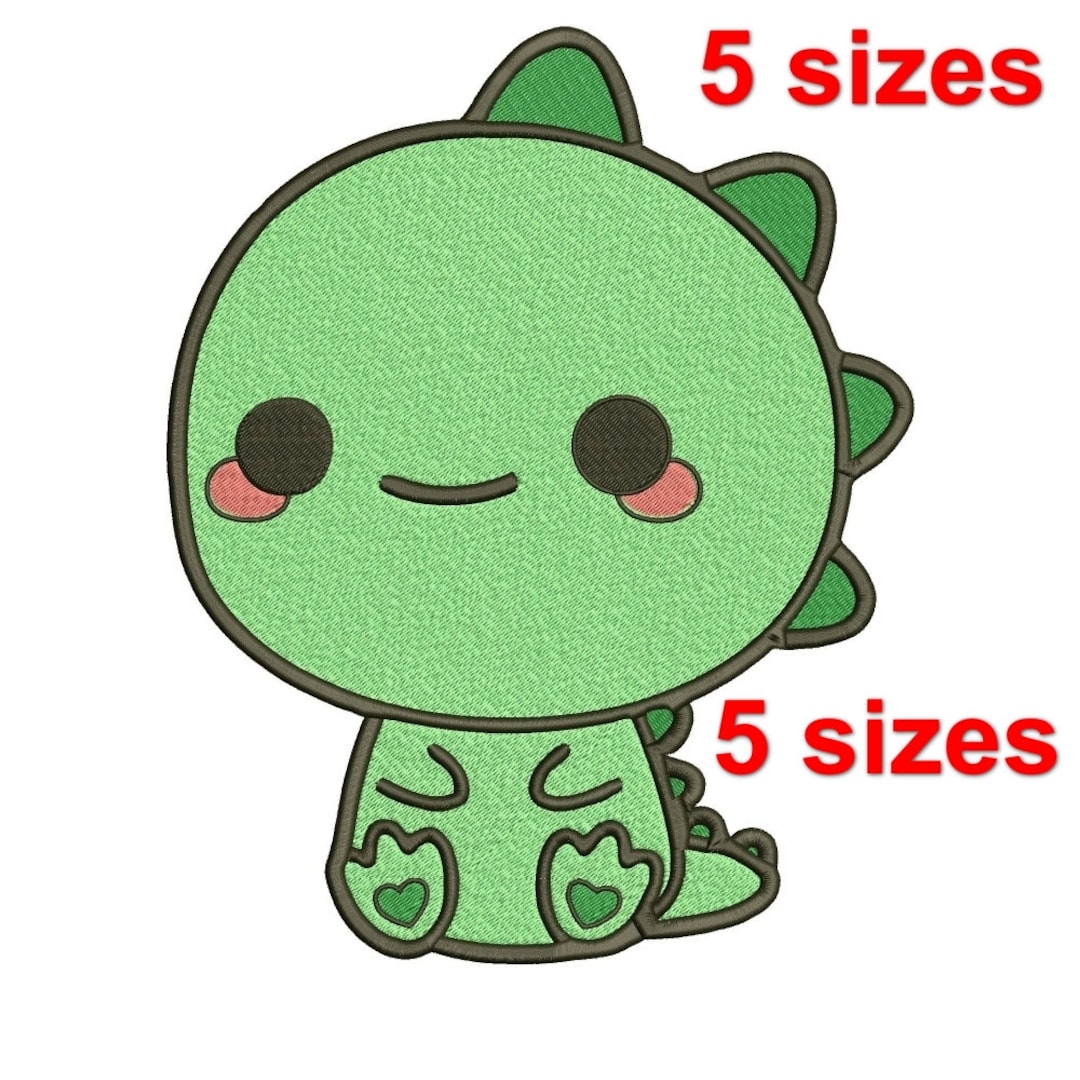 Dinosaur Machine Embroidery Design Cartoon Cute Little Dino Dinosaur ...