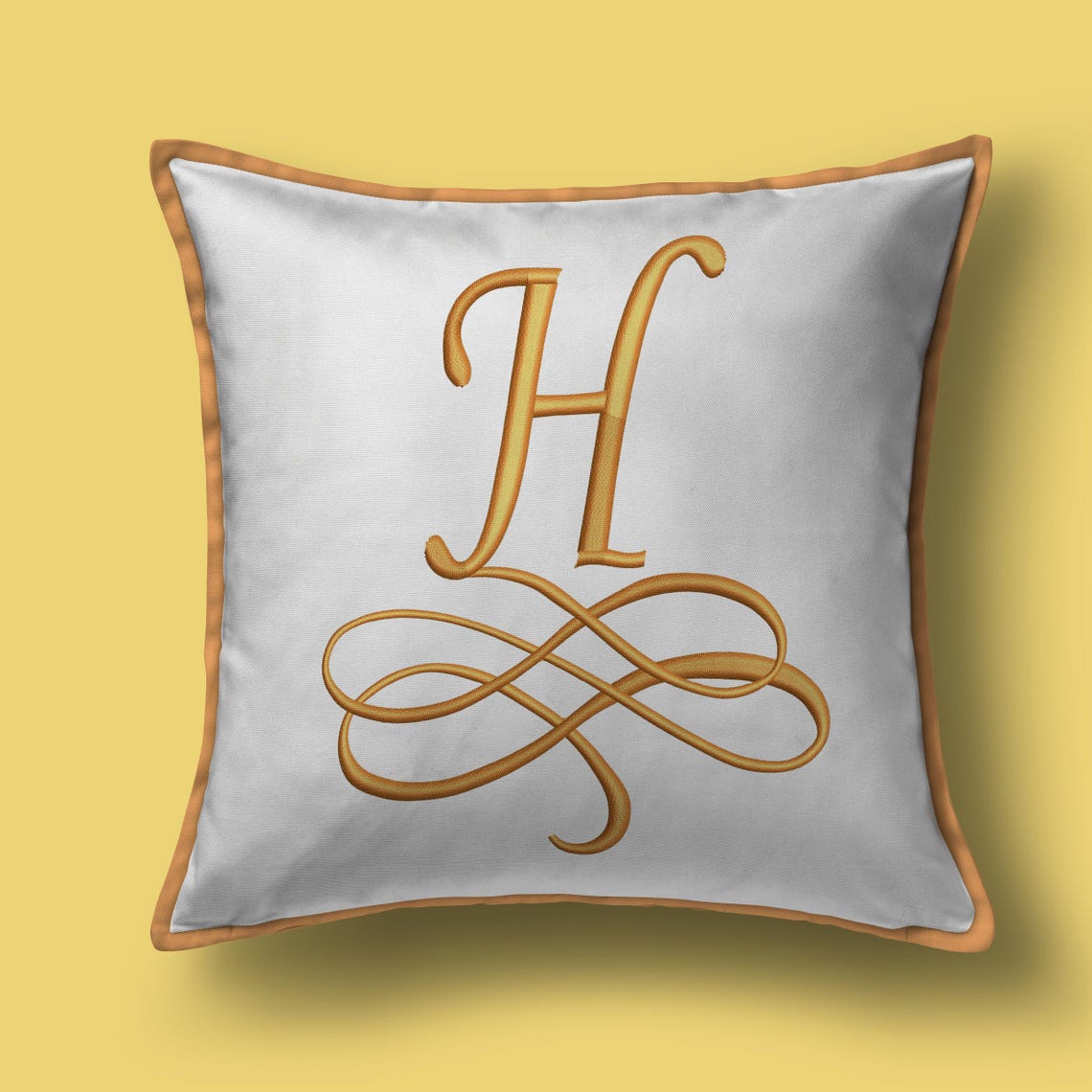 Elegant Letter H Embroidery Design - Wedding Monogram (9 Sizes ...