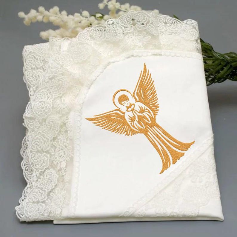 Praying Guardian Angel Machine Embroidery Design – 9 Sizes (digital ...