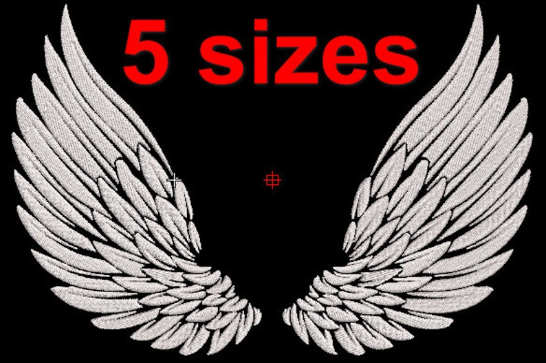 Angel Wings Embroidery Design Angel Wings Machine Embroidery Digital ...