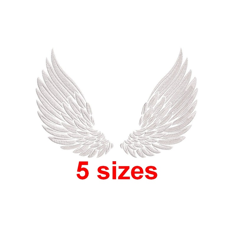 Angel Wings Embroidery Design – Machine Embroidery (digital Design) - Etsy