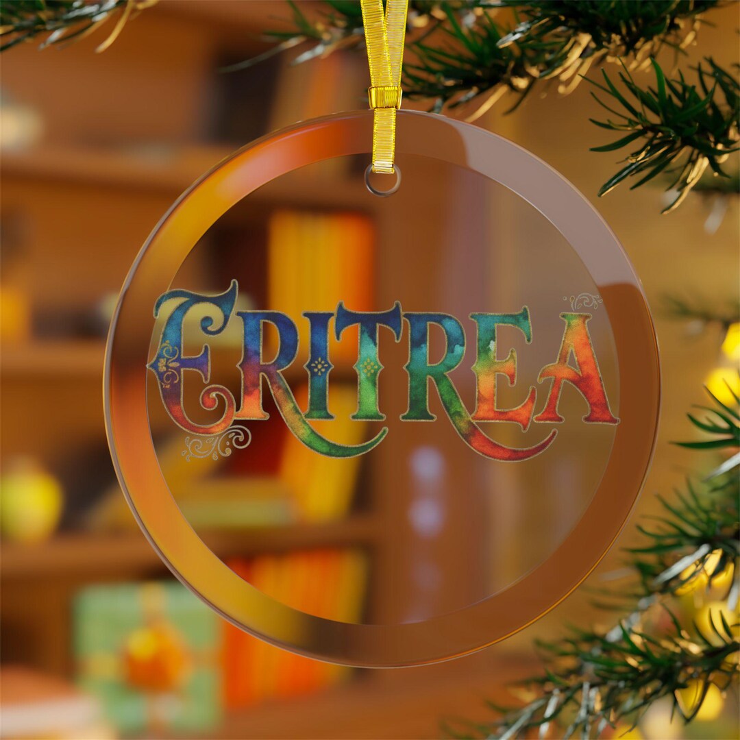 Glass Ornaments - Eritrea Ornament, Handmade Glass Balls, African ...