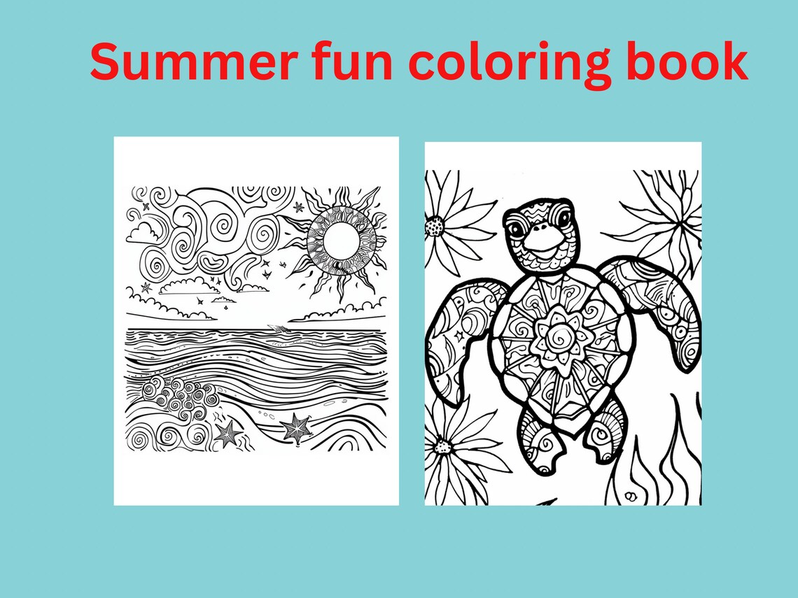 38 Adult and Child Coloring Pages: Summer Coloring Pages | Holiday ...