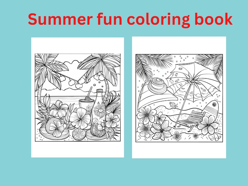 38 Adult and Child Coloring Pages: Summer Coloring Pages | Holiday ...