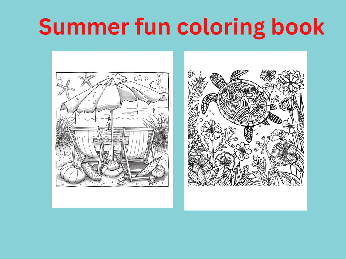 38 Adult and Child Coloring Pages: Summer Coloring Pages | Holiday ...