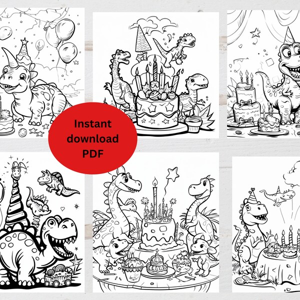 Birthday Coloring - Etsy