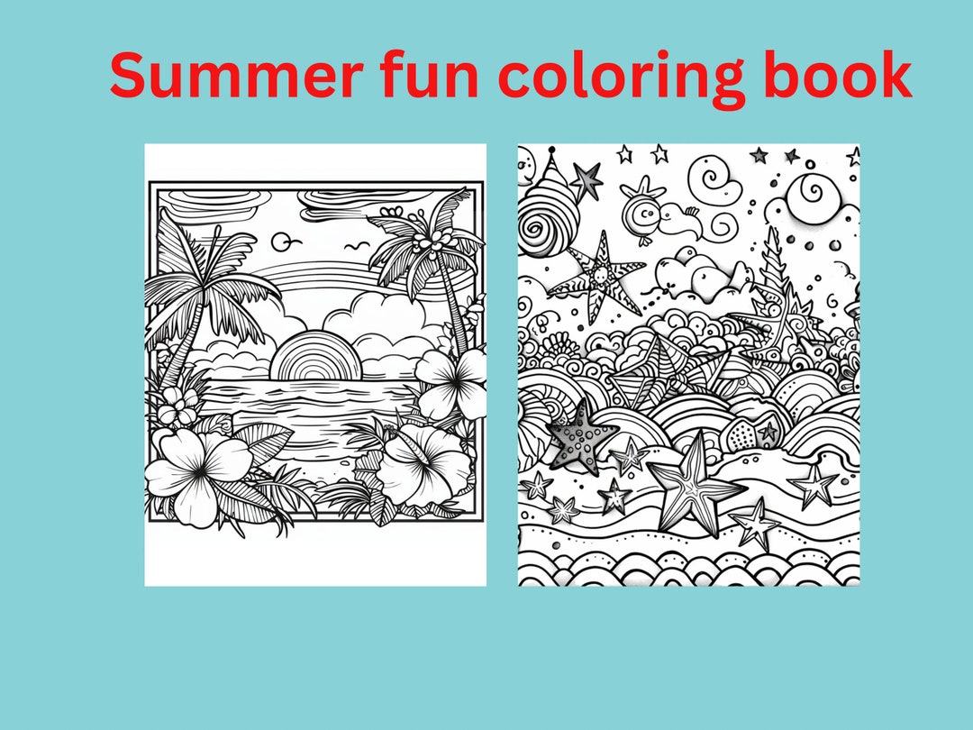 38 Adult and Child Coloring Pages: Summer Coloring Pages | Holiday ...