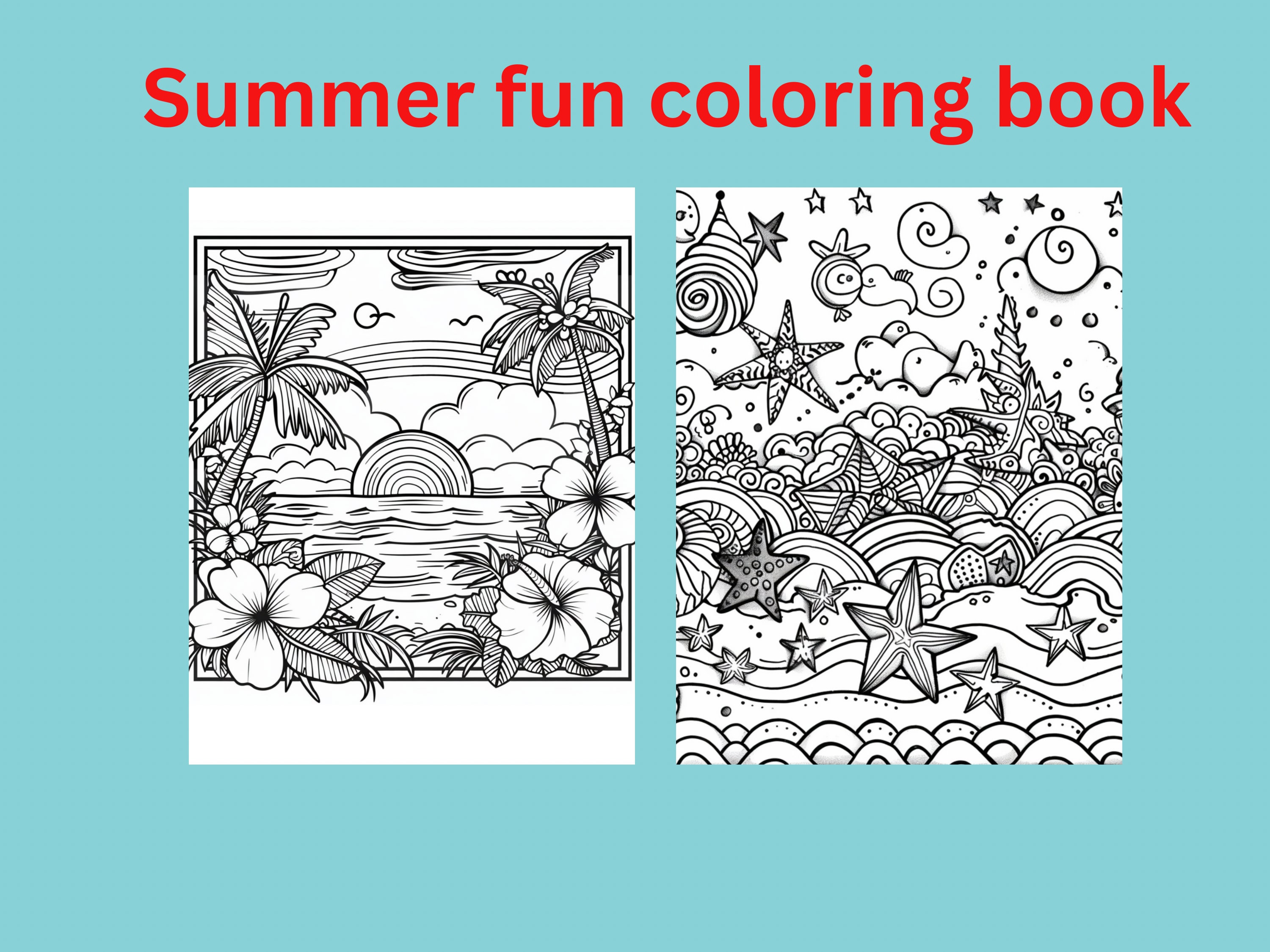 38 Adult and Child Coloring Pages: Summer Coloring Pages | Holiday ...