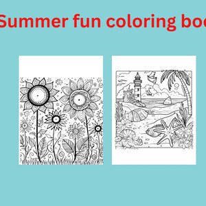 38 Adult and Child Coloring Pages: Summer Coloring Pages | Holiday ...