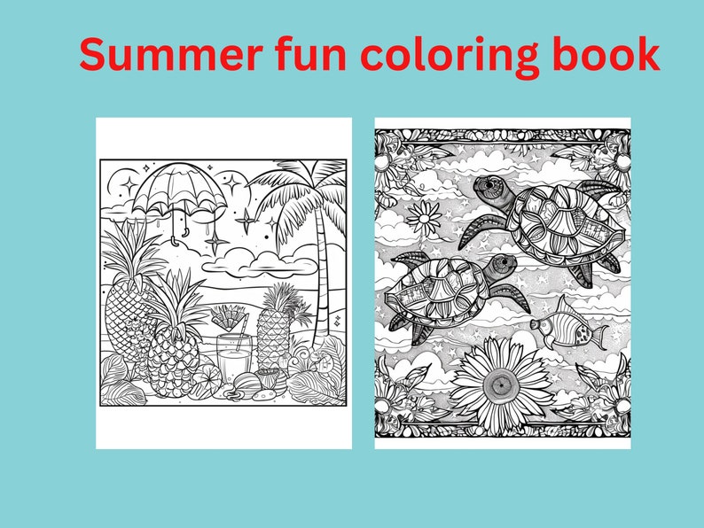 38 Adult and Child Coloring Pages: Summer Coloring Pages | Holiday ...