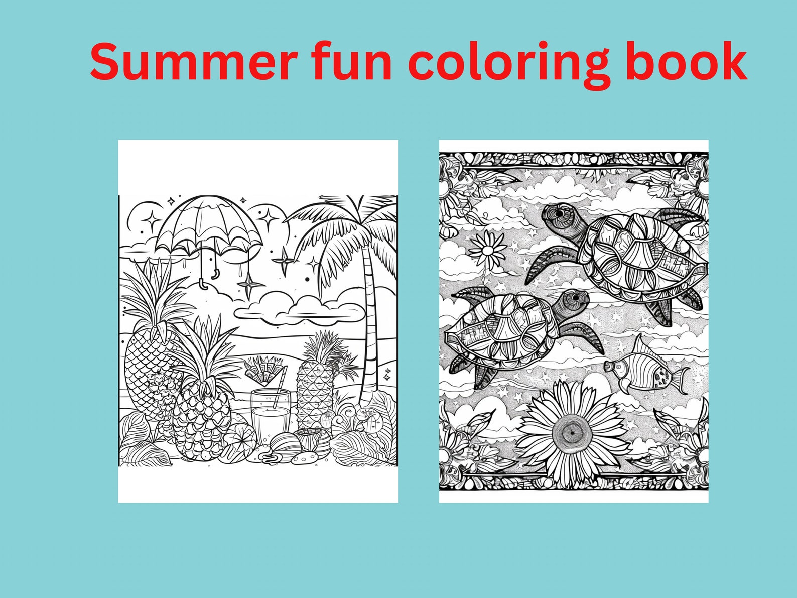 38 Adult and Child Coloring Pages: Summer Coloring Pages | Holiday ...