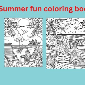 38 Adult and Child Coloring Pages: Summer Coloring Pages | Holiday ...