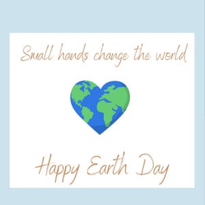 Earth Day Handprint Art, Earth Day Art for Kids, Earth Day Printable ...