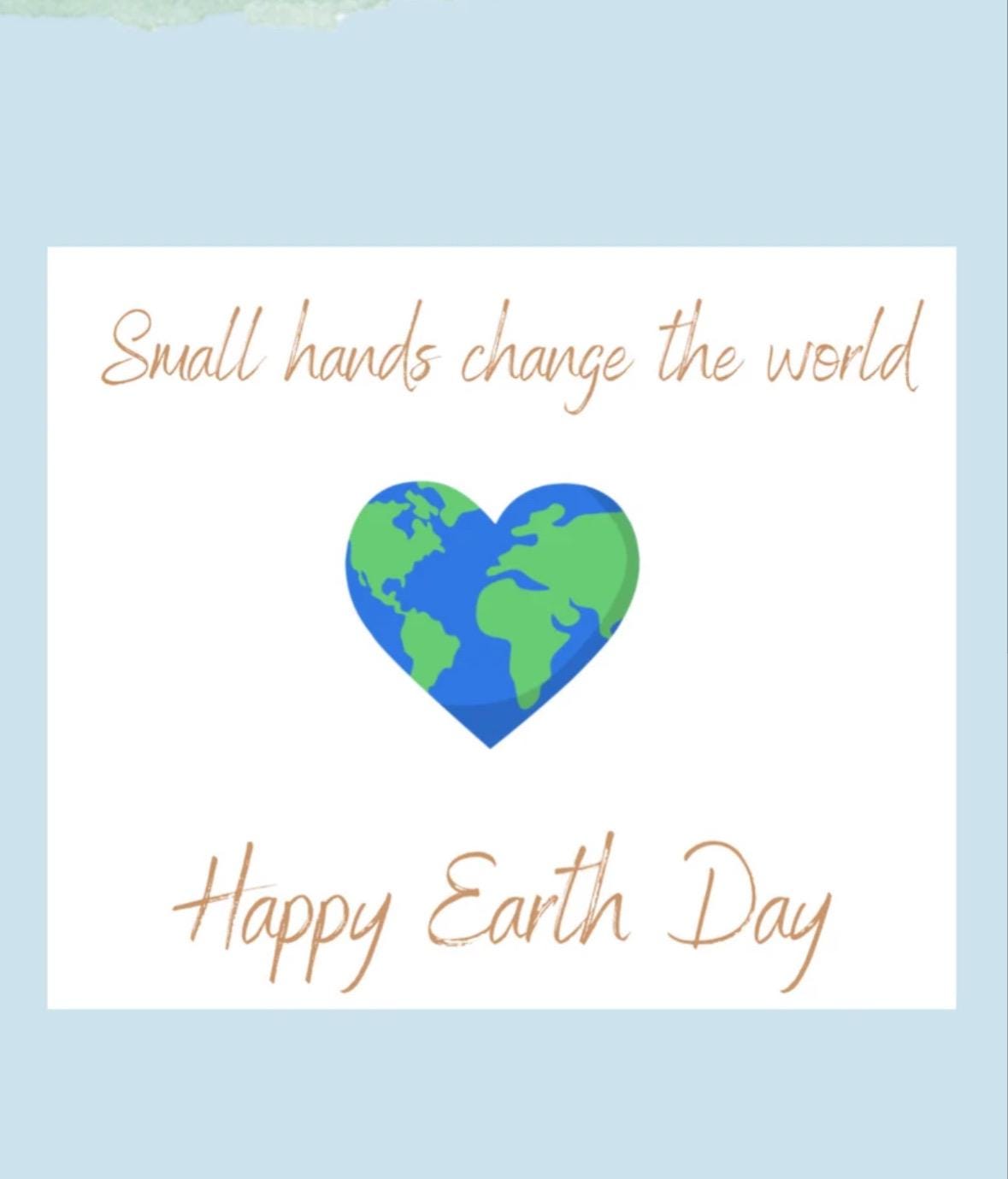 Earth Day Handprint Art, Earth Day Art for Kids, Earth Day Printable ...