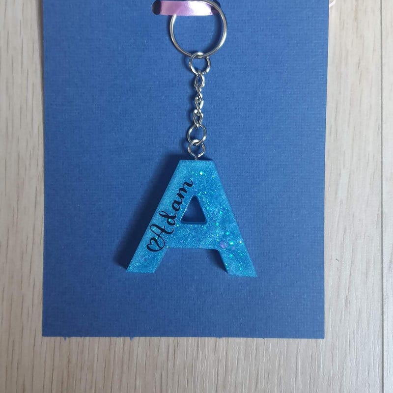 Alphabet Keychain - Etsy