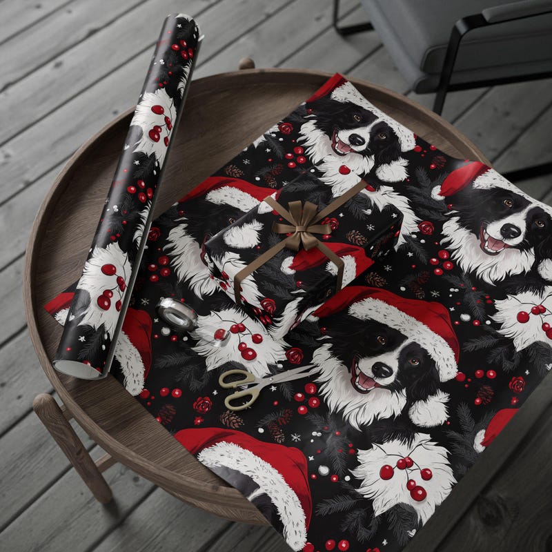 Christmas Wrap Collie - Etsy
