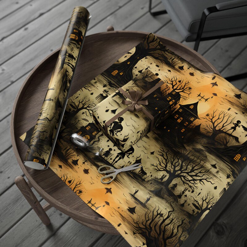 Spooky Wrapping Paper - Etsy