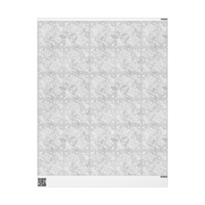 Floral Wrapping Paper Gray Lace Gift Wrap Birthday Gift Wrapping Paper ...