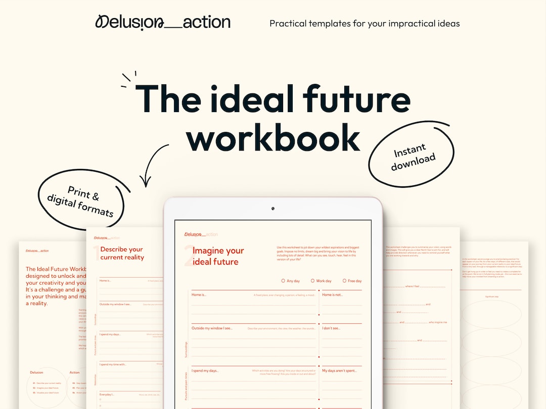 The Ideal Future Workbook | Goal-setting Guide | Print and Digital ...