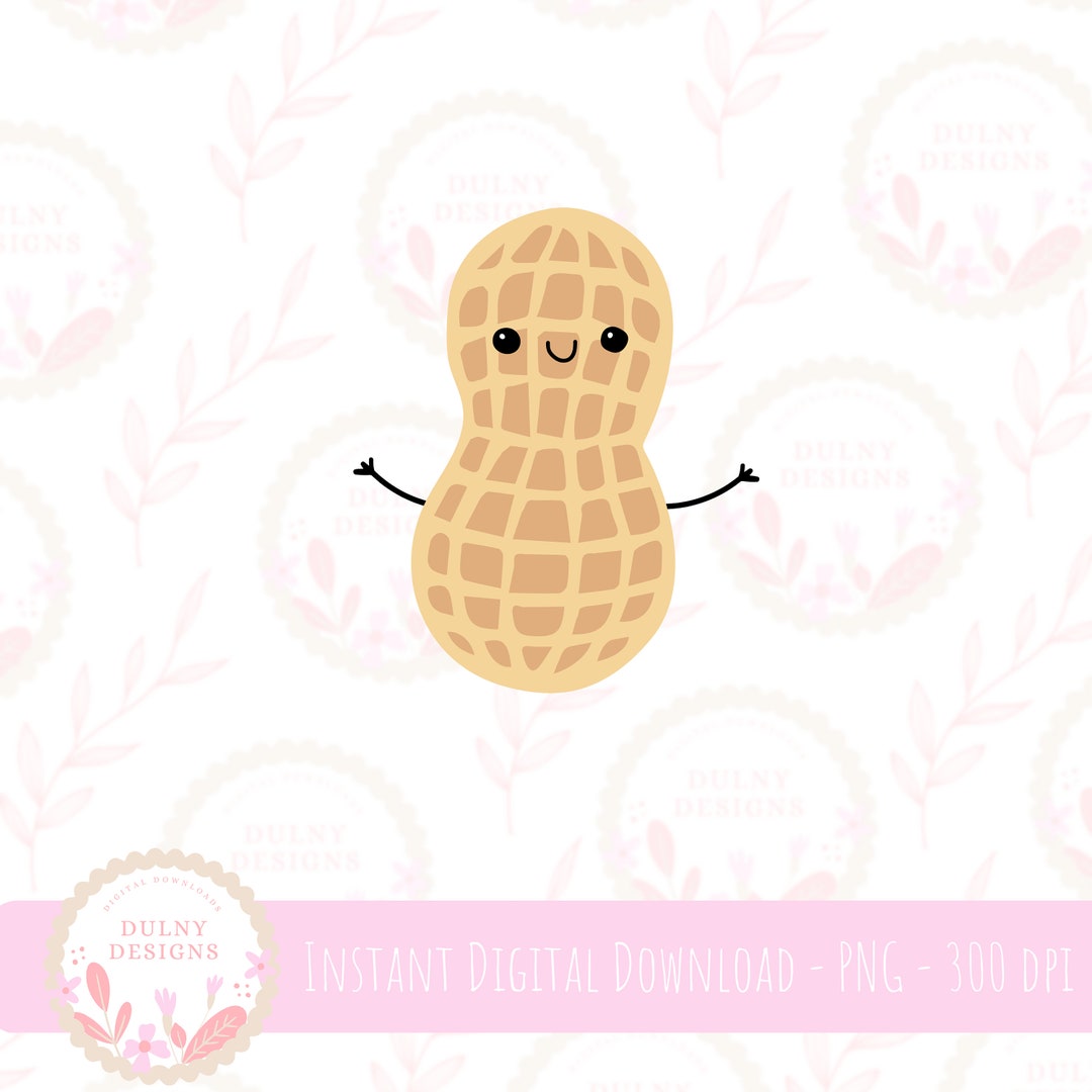 Peanut PNG Funny Sublimation Design Funny Nuts Instant Digital Download ...