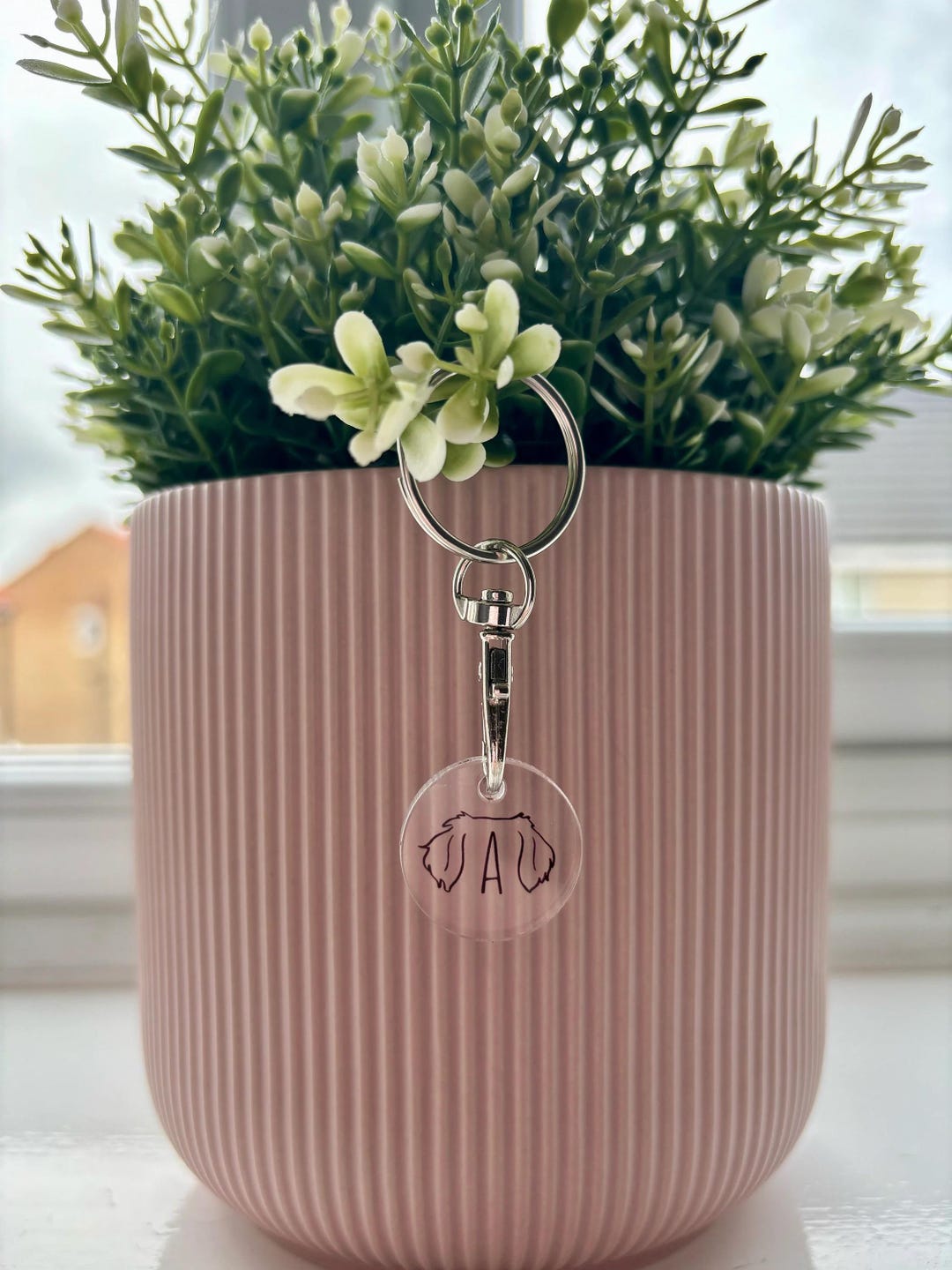 Personalised Dog Acrylic Trolley Token | Keyring | Keychain | Trolley ...