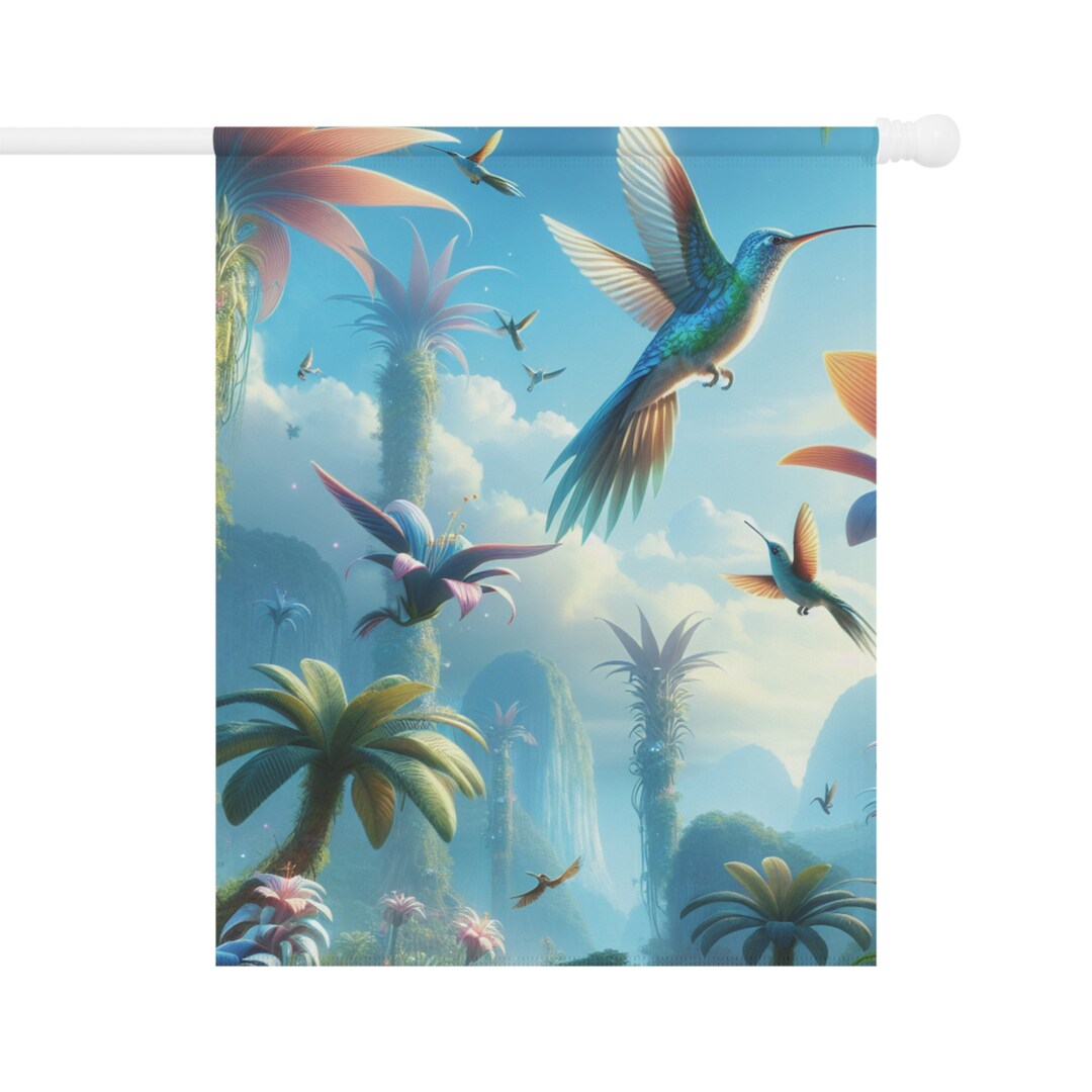 Hummingbird 4 Garden & House Banner - Etsy