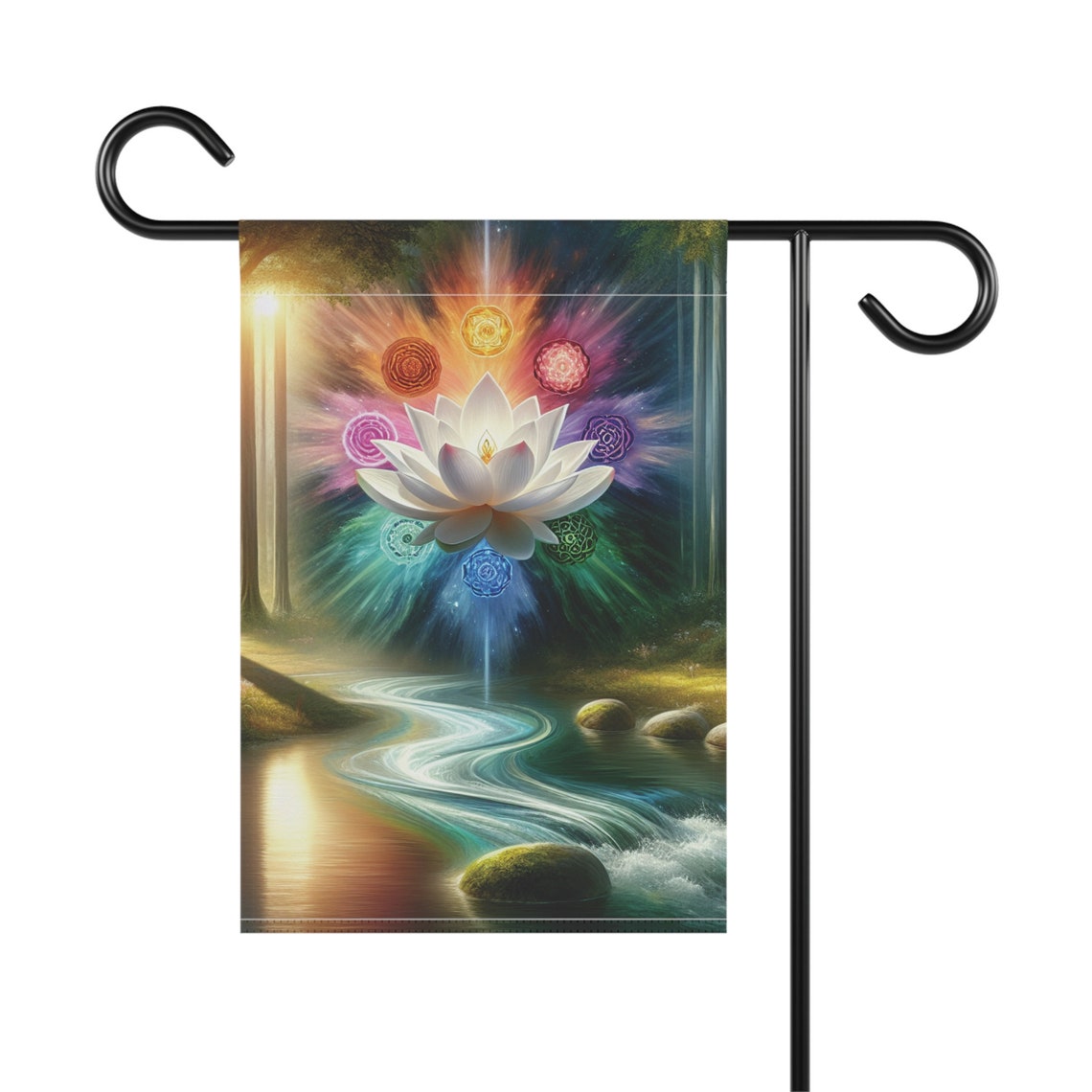 Chakra Lotus Garden Flag - Etsy