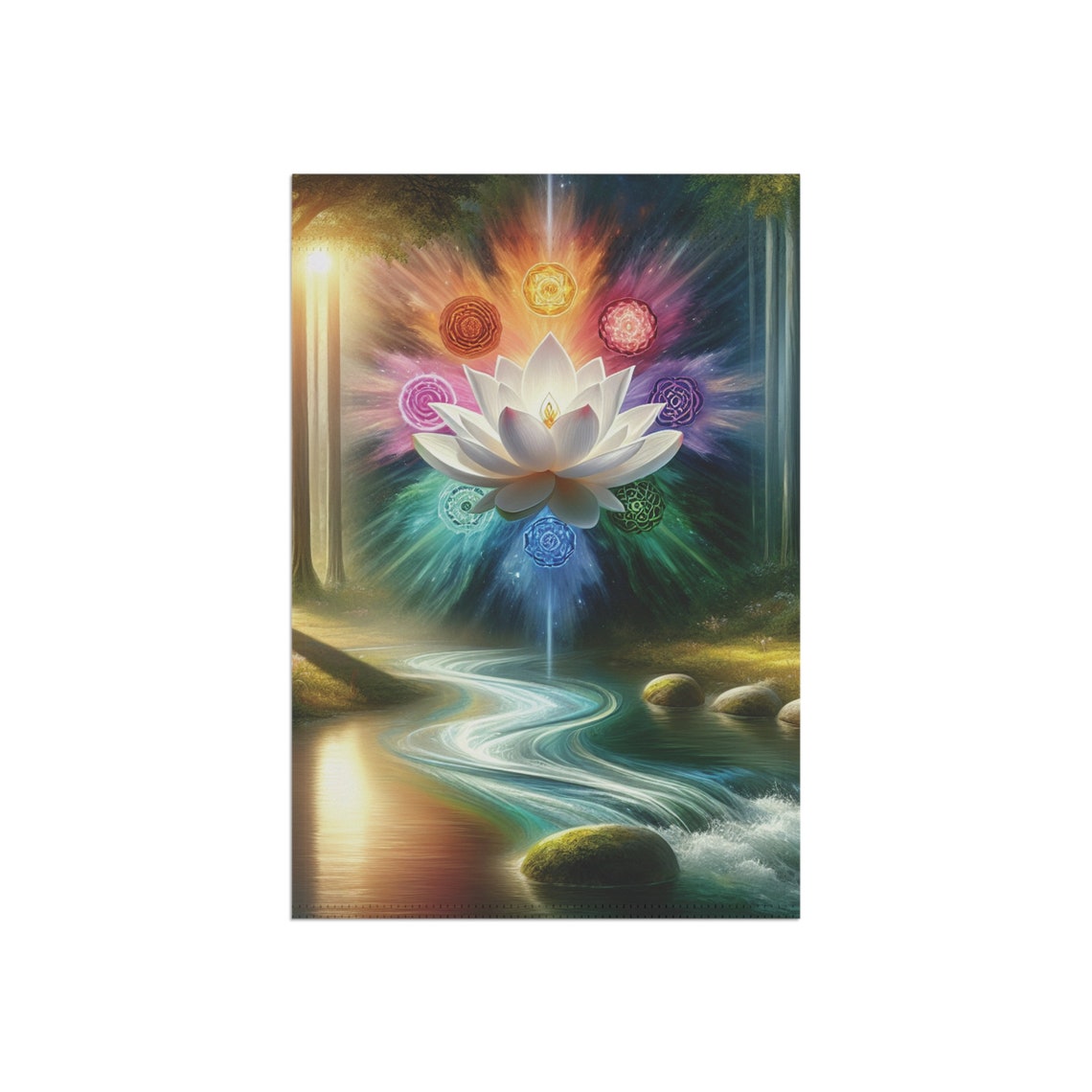 Chakra Lotus Garden Flag - Etsy