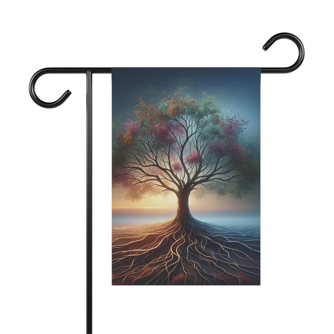 Elegant Tree of Life Garden Flag - Etsy Canada