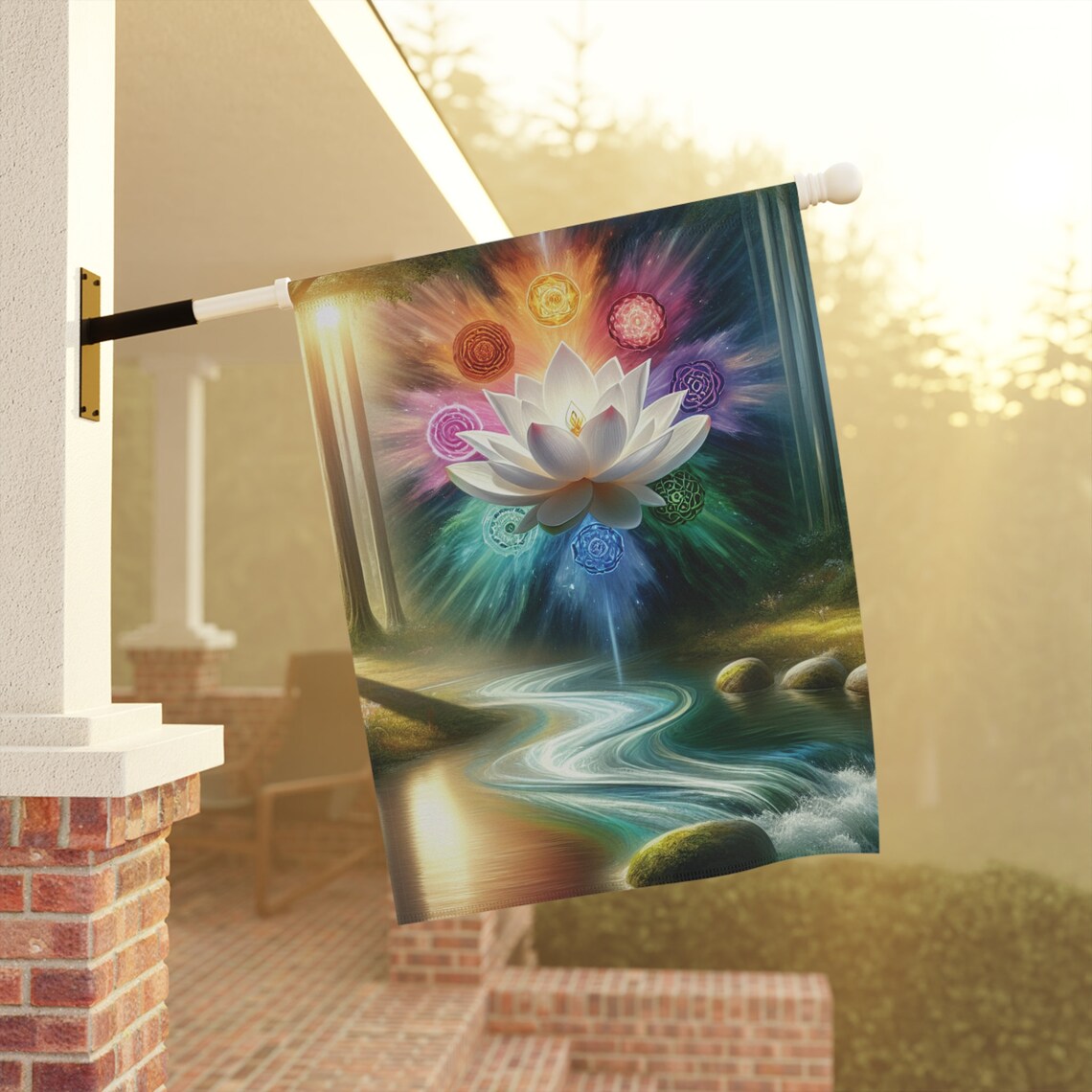 Chakra Lotus Garden Flag - Etsy