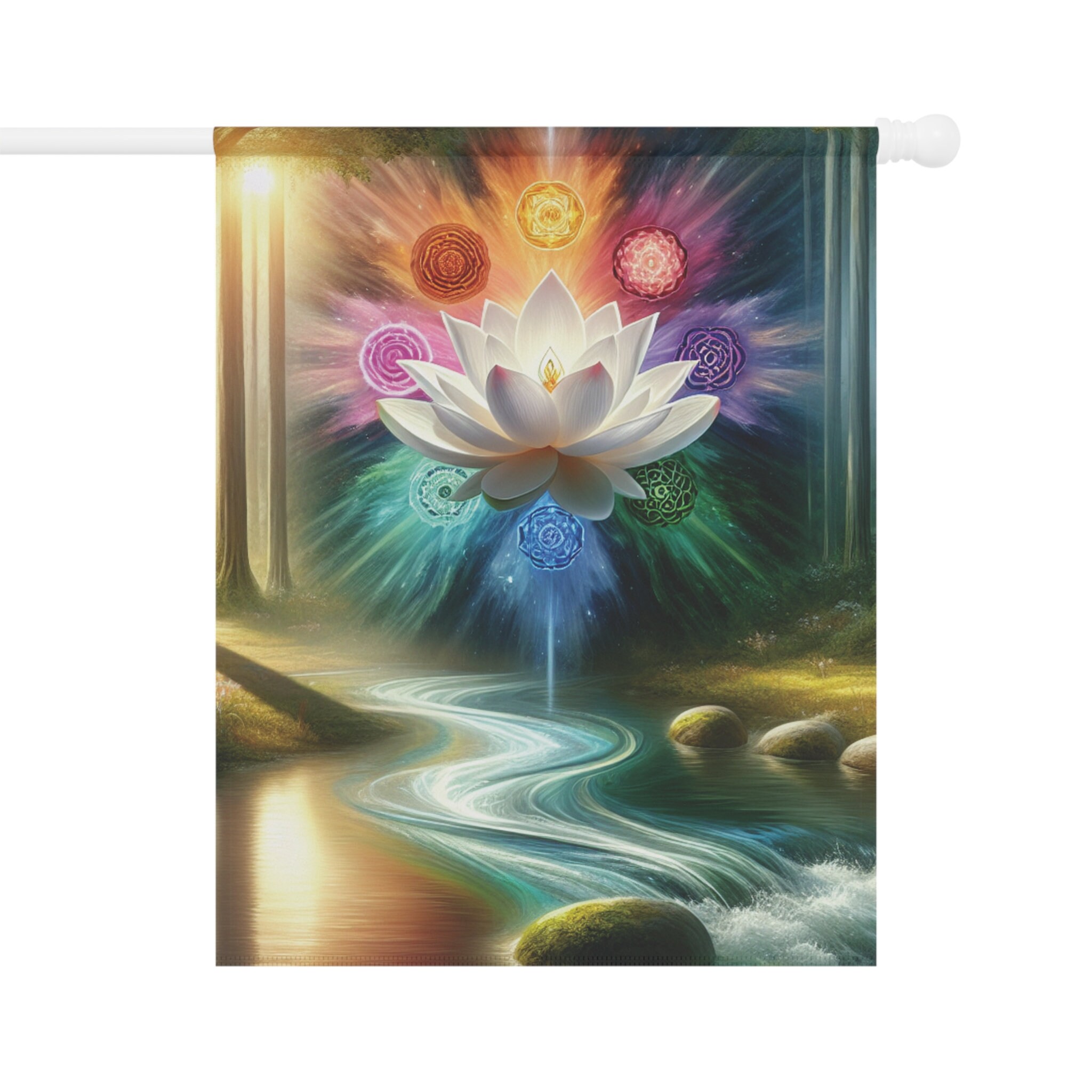 Chakra Lotus Garden Flag - Etsy