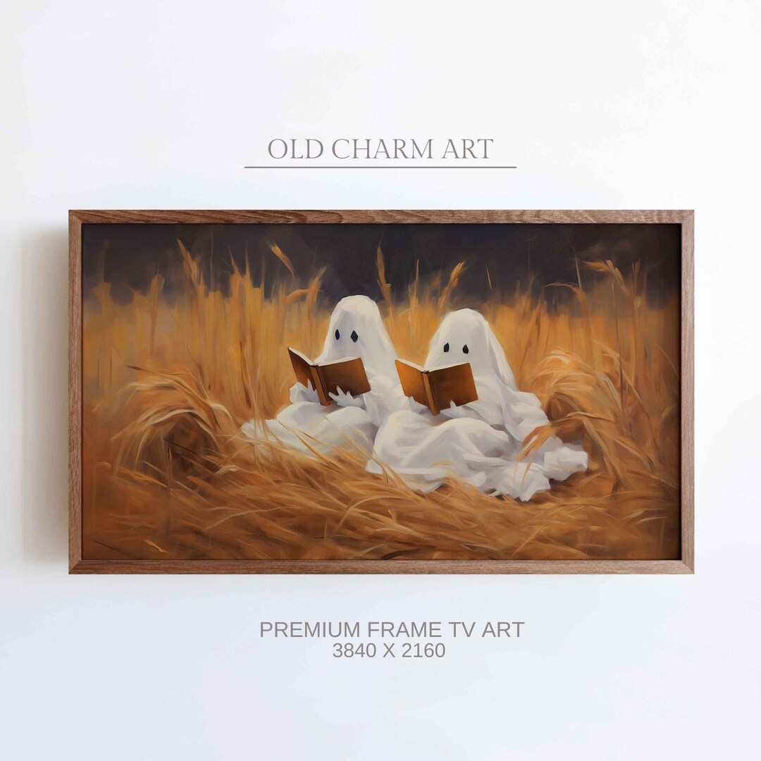 Halloween Frame TV Art, Ghost Art Screensaver for TV, Halloween ...