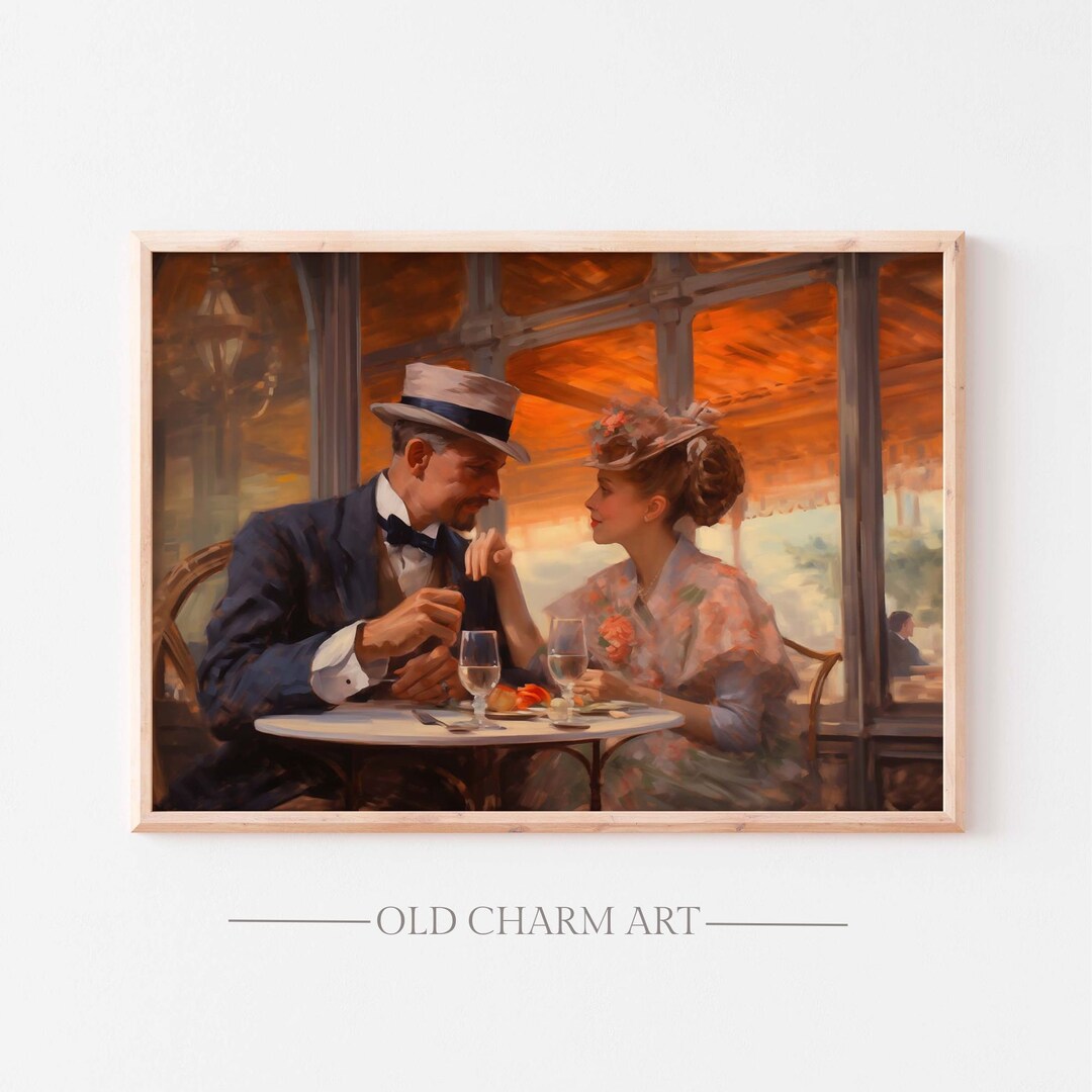 Vintage Art Print, Confession Vintage Painting, Home Decor Wall Art ...