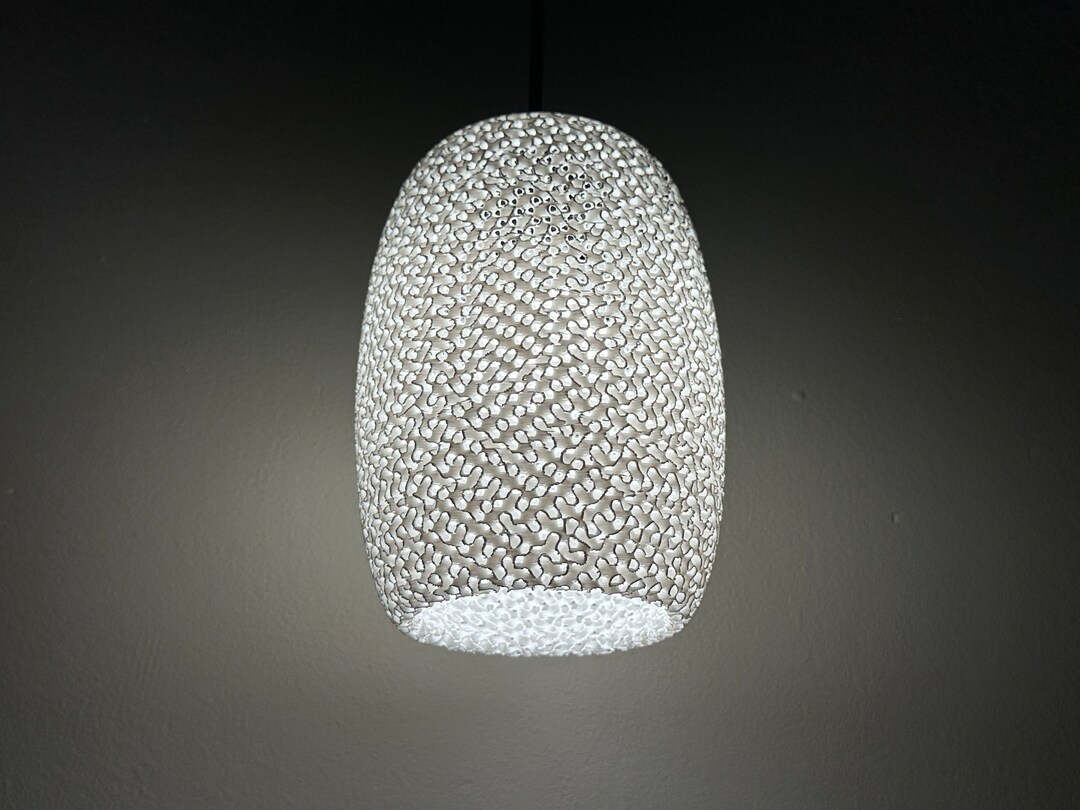 Pendant Light: Organic White Structure 3d‑printed - Etsy