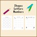 Tracing Worksheets Printable | Letter Number Shapes Handwriting ...