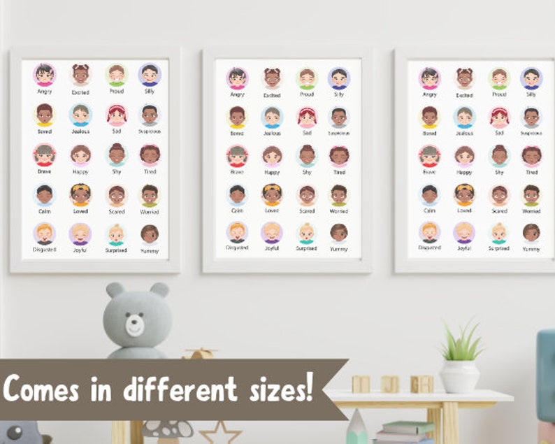 Emotions Classroom Decor for Kids | Wall Art Bulletin Board Design ...