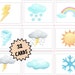 Weather Printable Flashcards for Kids | Printable Flashcards Kawaii ...