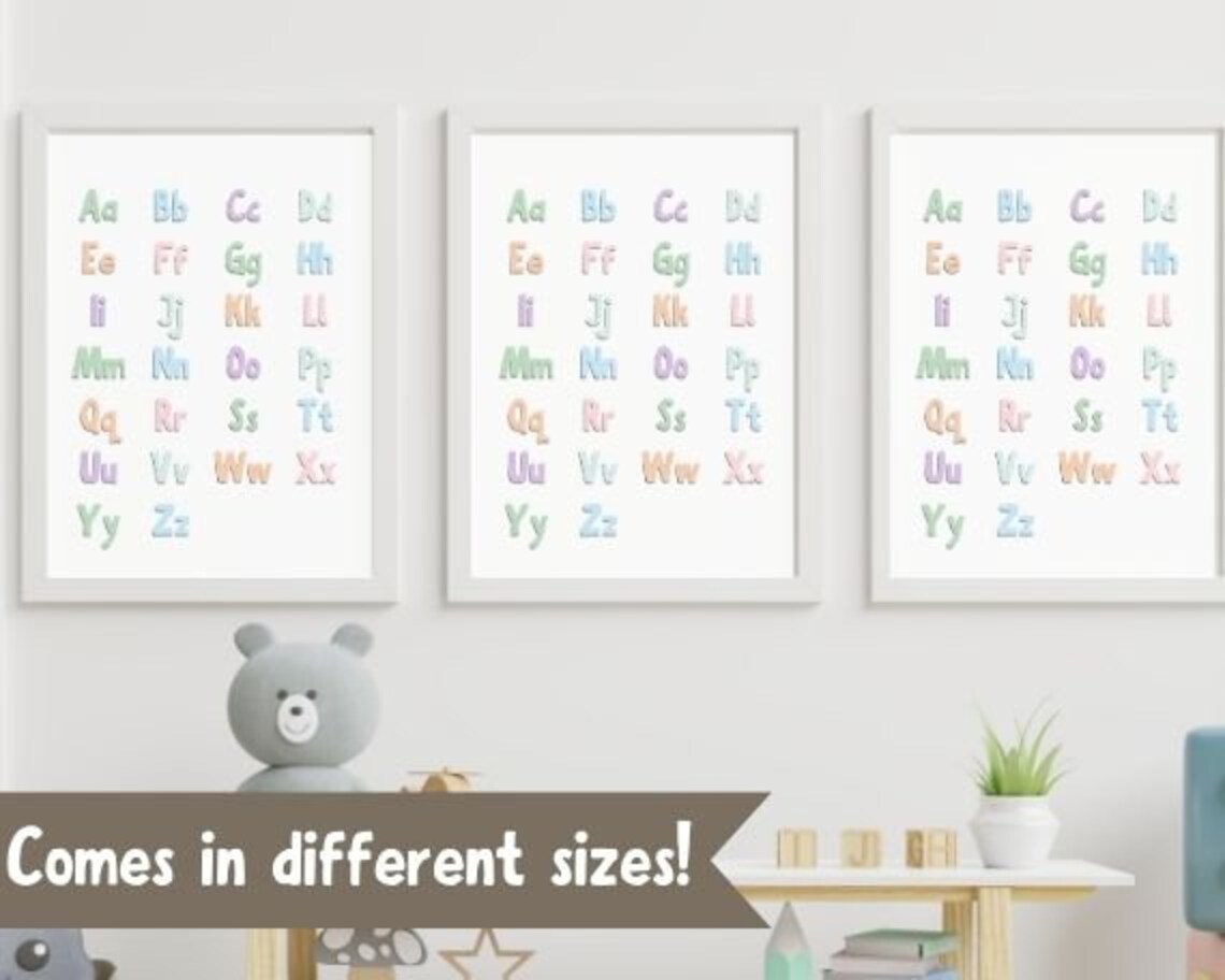 Bundle ABC Flashcards and ABC Poster | Alphabet Flash Cards Printable ...