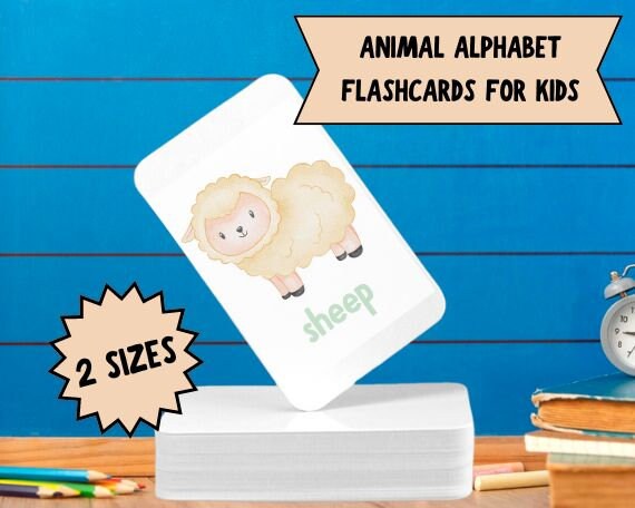 Animal Alphabet Printable Flashcards for Kids | Preschool Learning ...