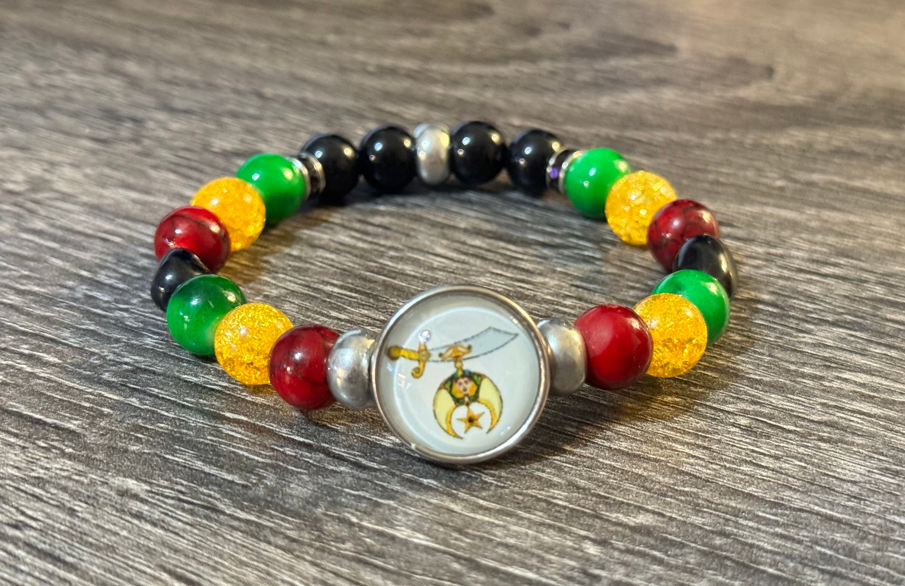 Shrine Colored Infinity Band With Emblem Button - Etsy